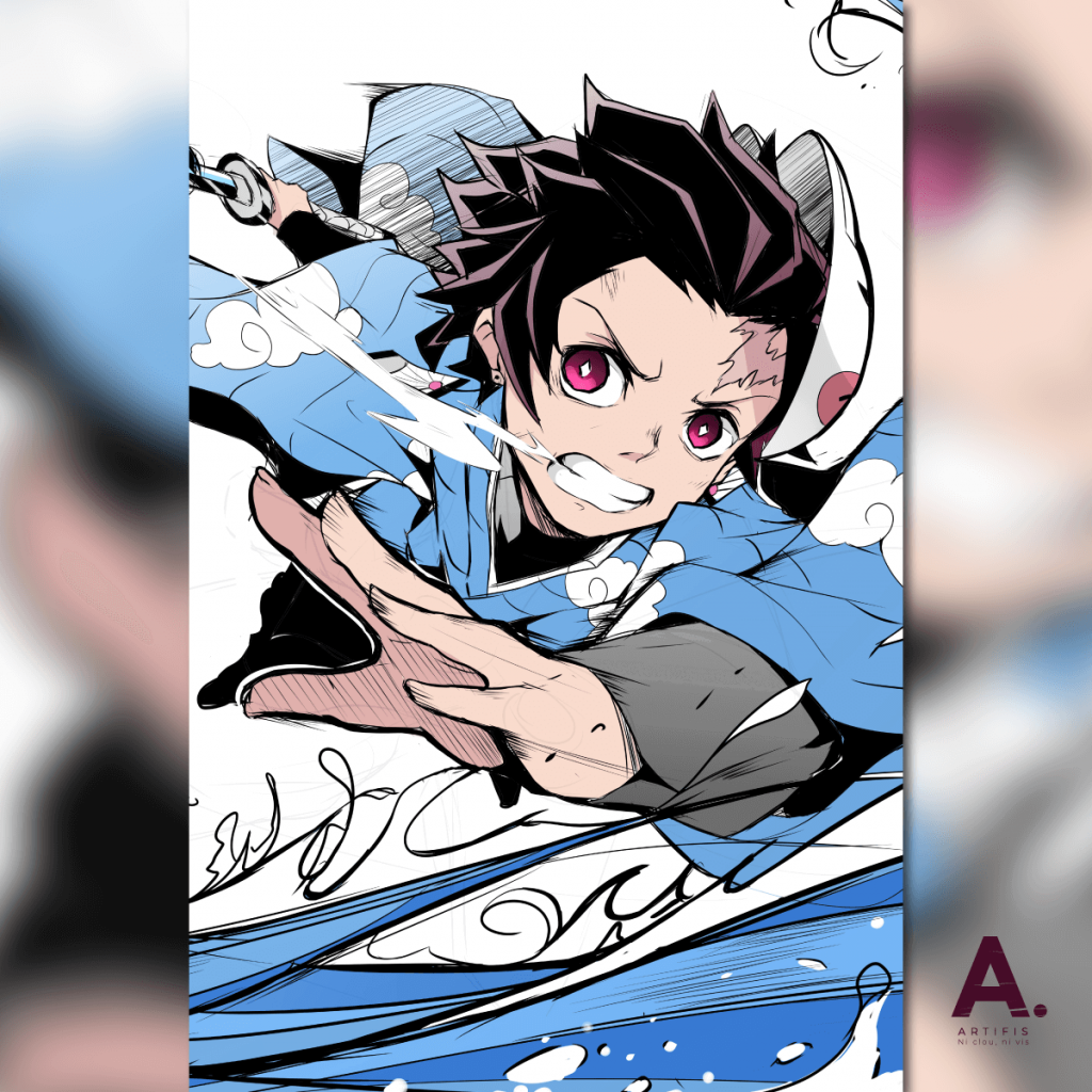 Demon Slayer Tanjiro Mizu - ARTIFIS, ni clous, ni vis