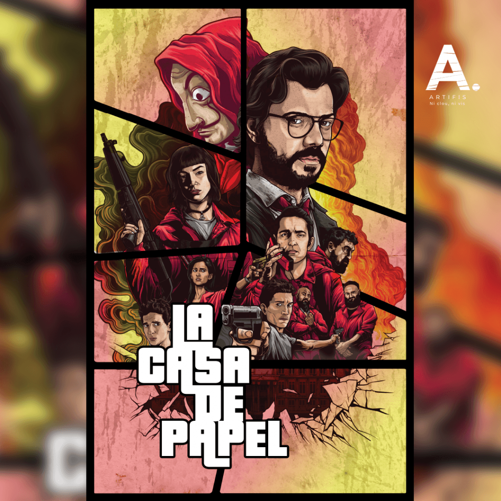 Tablea Décoratif Grand Theft Casa La Casa De Papel Artifis Ni