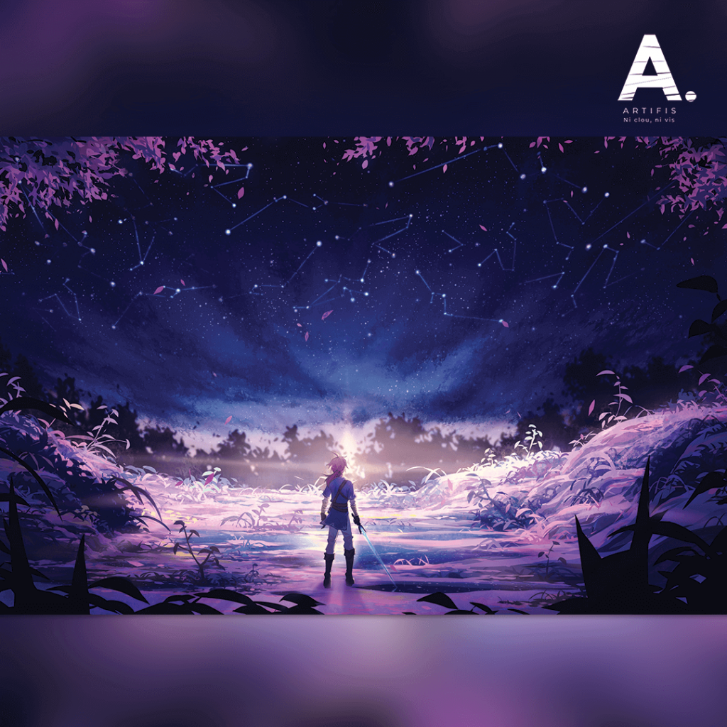 tableau-d-coratif-link-in-space-the-legend-of-zelda-artifis-ni