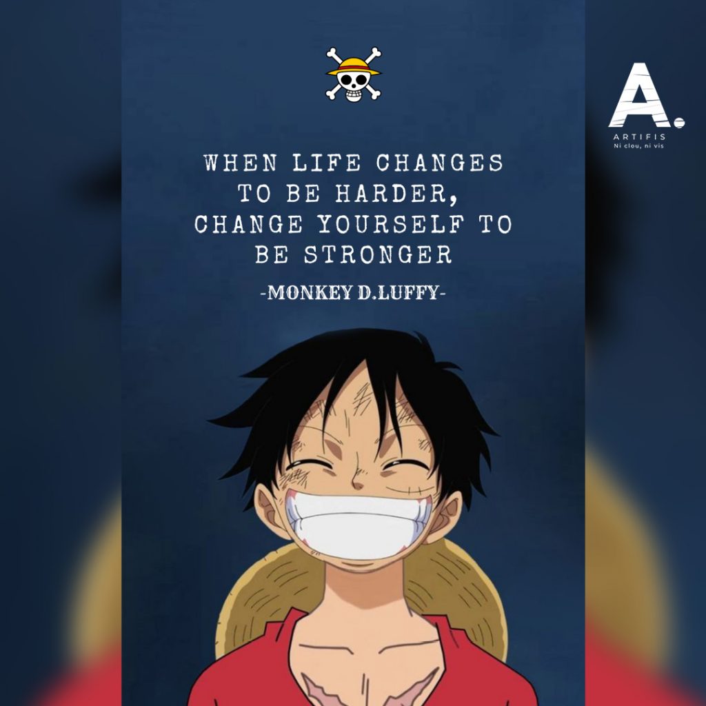 Tableau de décoration Luffy Quote | ONE PIECE - ARTIFIS, ni clous, ni vis