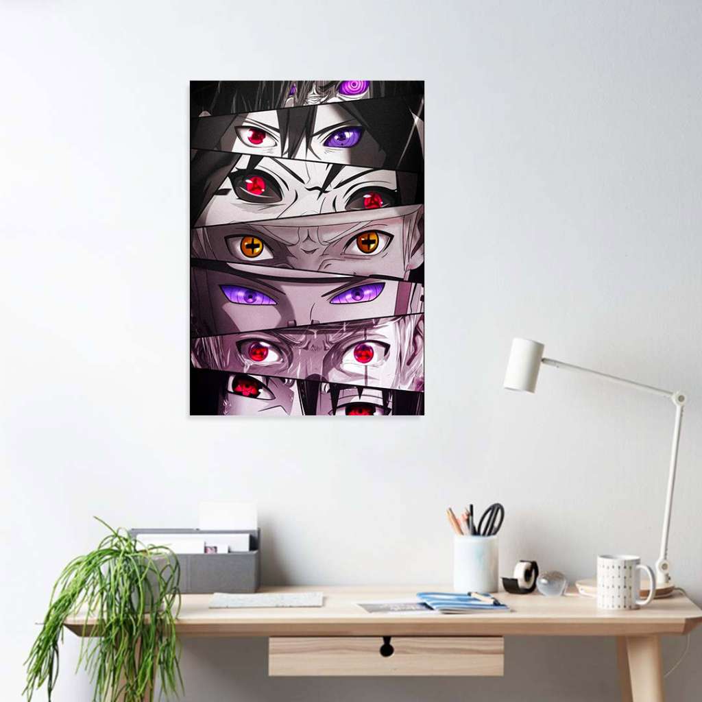 Tableau de décoration Dojutsu | Naruto ARTIFIS